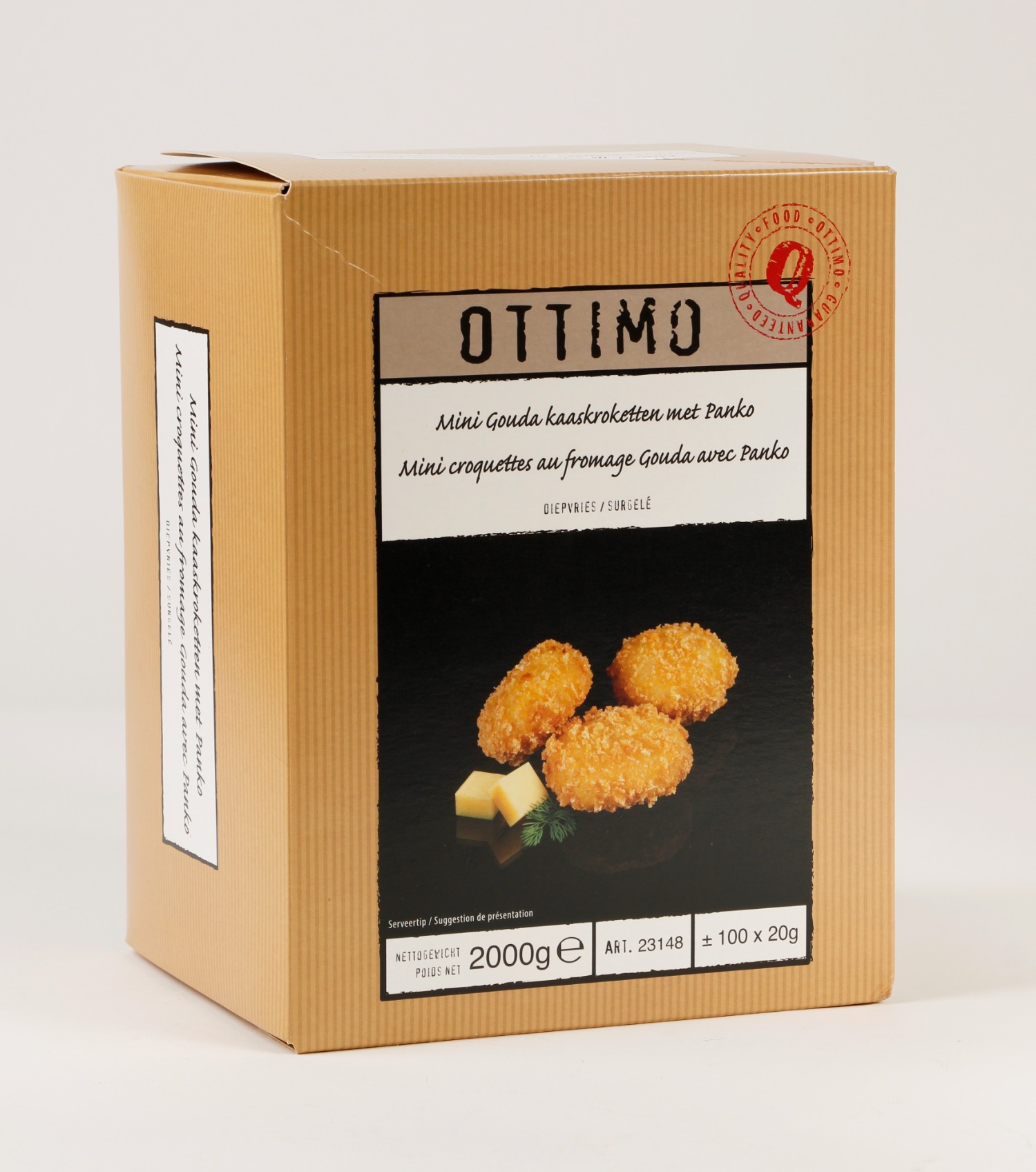 Mini Gouda kaaskroketten met Panko 100 x 20g OTTIMO - OVI