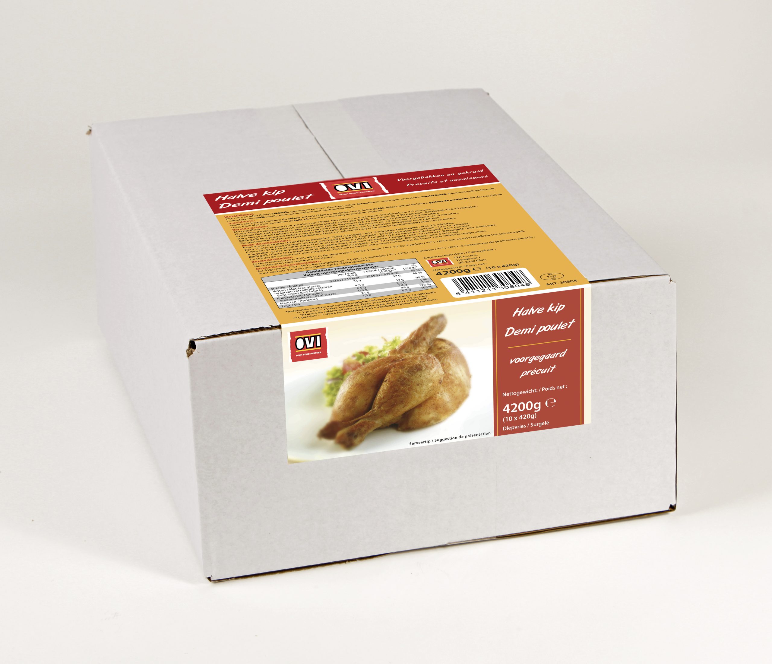 Halve kip 10 x 420g OVI - OVI